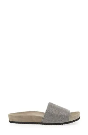 Brunello Cucinelli Monili Band Slide Sandal