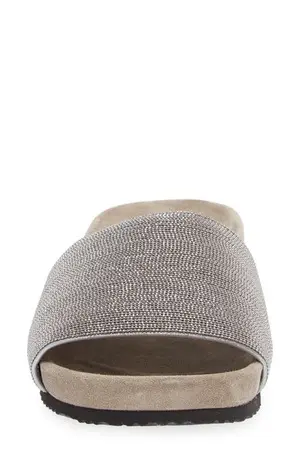 Brunello Cucinelli Monili Band Slide Sandal