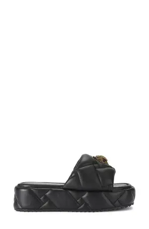 Kurt Geiger Kensington Puff Platform Slide Sandal - Black