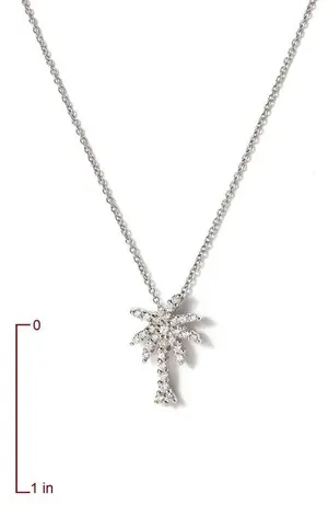 Roberto Coin Tiny Treasures' Palm Tree Diamond Pendant