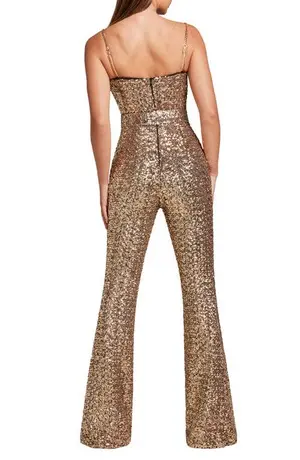 NADINE MERABI Lucinda Sequin Jumpsuit