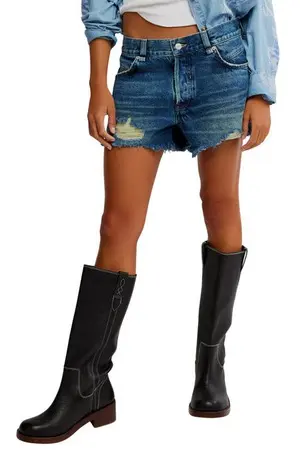 Free People Now Or Never Denim Shorts - Sunsational