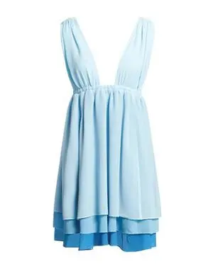 GANNI Recycled Polyester Mini Flared Dress
