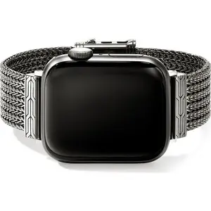 John Hardy John Hardy Sterling Silver Smart Watch Strap Dark Silver