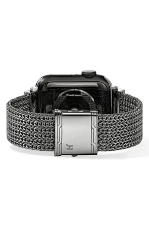 John Hardy Sterling Smart Watch Strap - Dark Silver
