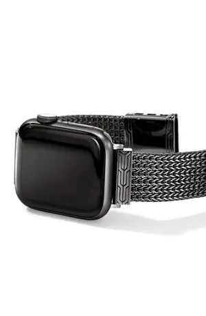 John Hardy Sterling Smart Watch Strap - Dark Silver