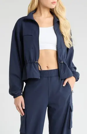 Beyond Yoga City Chic Jacket - Nocturnal Navy