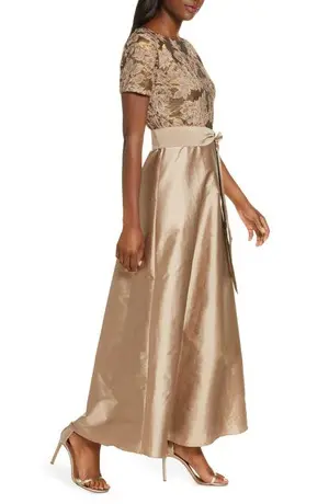 Pisarro Nights Beaded Taffeta Gown