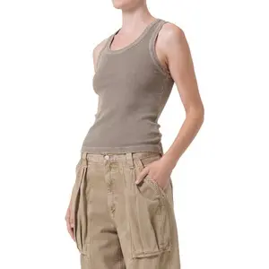 AGOLDE Poppy Rib Tank - Trail