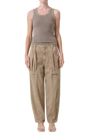 AGOLDE Poppy Rib Tank - Trail