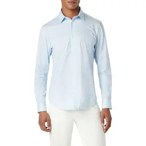Bugatchi James Ooohcotton® Abstract Print Button-up Shirt - Sky