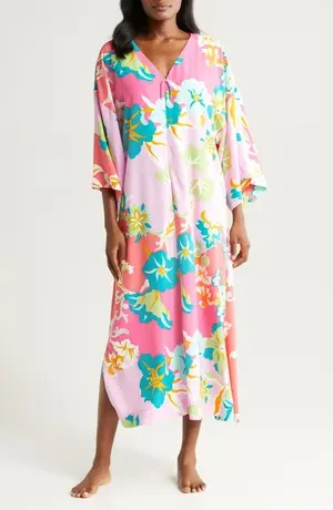 Natori Marabella Floral Caftan