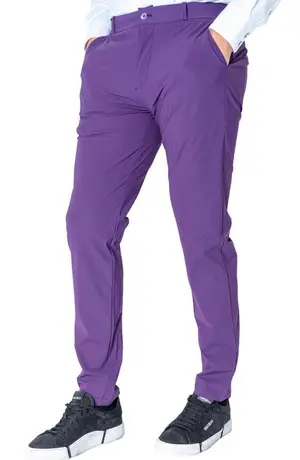 MACEOO Slim Fit Trousers - Purple