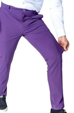 MACEOO Slim Fit Trousers - Purple