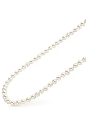 Lagos Luna Freshwater Pearl Necklace - Silver