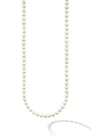 Lagos Luna Freshwater Pearl Necklace - Silver