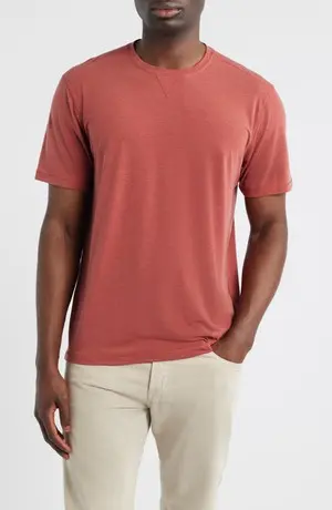 Johnnie-o Course Performance T-shirt - Washed Red