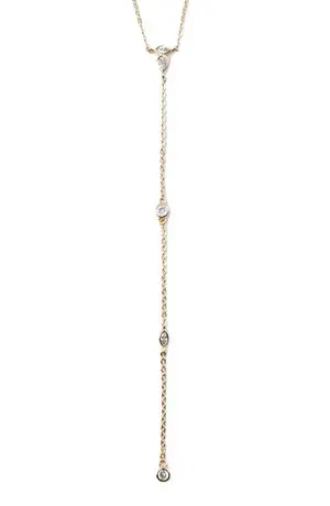 Argento Vivo Cubic Zirconia Y-necklace