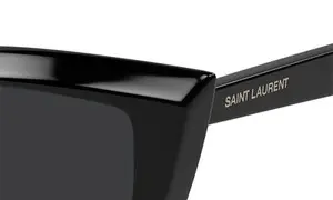 Saint Laurent 54mm Cat Eye Sunglasses - Black