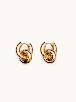 Lié Studio The Esther Tubular Hoop Earrings - 18k Gold Plated