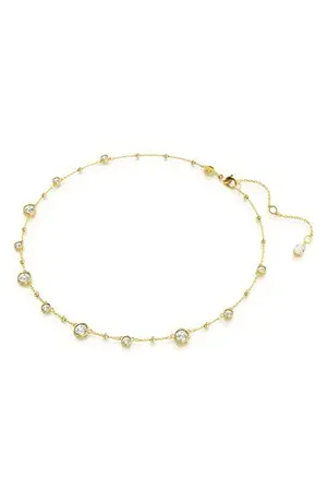 SWAROVSKI Imber Crystal Station Necklace - Gold