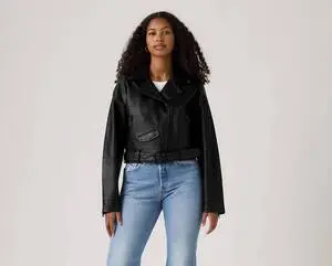 LEVI'S Belted Crop Moto Jacket