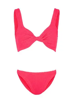 Hunza G Hunza G Juno Seersucker Bikini Fuchsia
