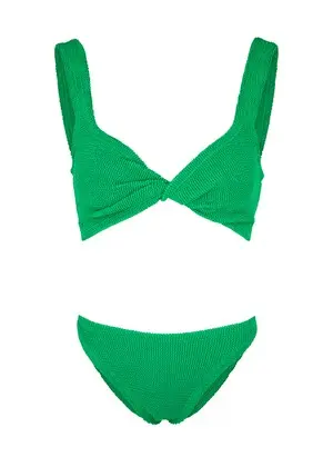 Hunza G Hunza G Juno Seersucker Bikini Green