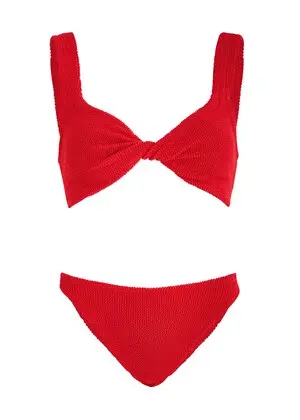 Hunza G Hunza G Juno Seersucker Bikini Red