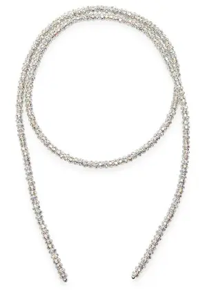 PEARL OCTOPUSS.Y Skinny Serpent-plated Necklace - Silver
