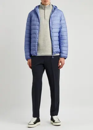 Moncler Pulao Quilted Shell Jacket - Light Blue