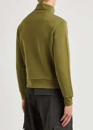 Moncler Half-zip Cotton Sweatshirt - Khaki