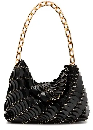Rabanne Paco Disc Leather Shoulder Bag