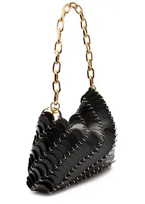 Rabanne Paco Disc Leather Shoulder Bag