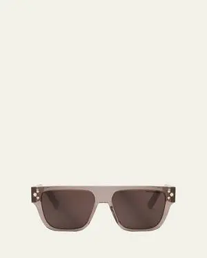 Dior Dior CD Diamond S6I Square Sunglasses Shiny Pink / Brown