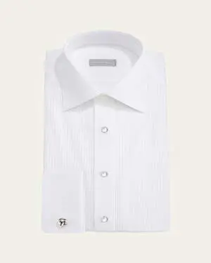 Stefano Ricci Pleated Tuxedo Shirt