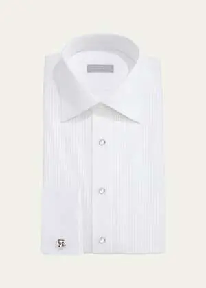 Stefano Ricci Pleated Tuxedo Shirt