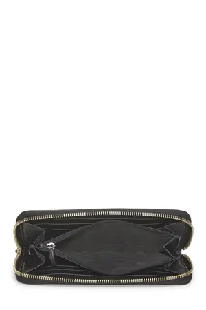 Gucci Microguccissima Leather Zip Around Wallet - Black