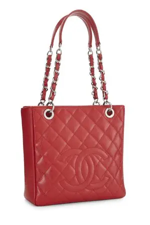 Chanel Quilted Caviar Petite Shopping Tote