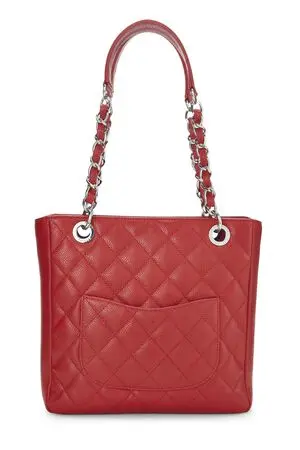 Chanel Quilted Caviar Petite Shopping Tote