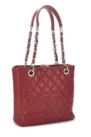 Chanel Quilted Caviar Shopping Tote