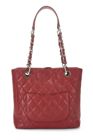 Chanel Quilted Caviar Shopping Tote