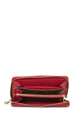 LOUIS VUITTON Monogram Canvas Retiro Zippy Continental Wallet - Red