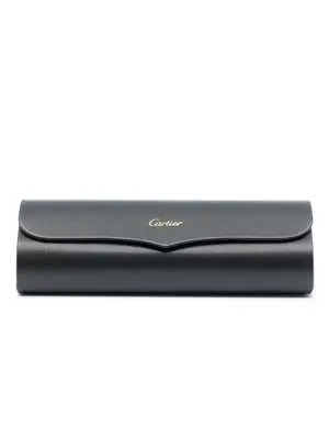 Cartier Geometric-frame Sunglasses - Gold