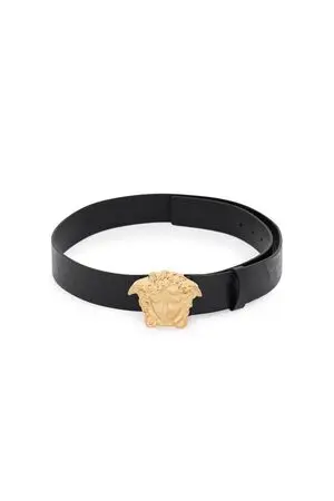 Versace VERSACE La Medusa Greca Belt - Black
