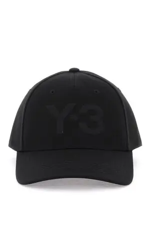 Y3 Y-3 Baseball Cap With Embroidered Logo - Black