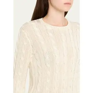Ralph Lauren Cable-knit Silk Sweater - Cream