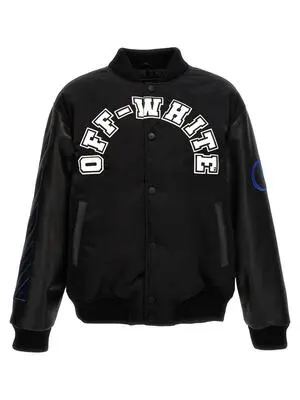 Off-White OFF-WHITE 'Baseball' Bomber Jacket - Black