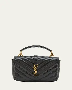Saint Laurent College Mini Shoulder Bag - Black