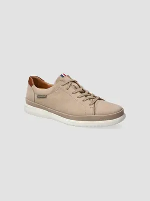 Mephisto Thomas Leather Low-top Sneakers - Sand